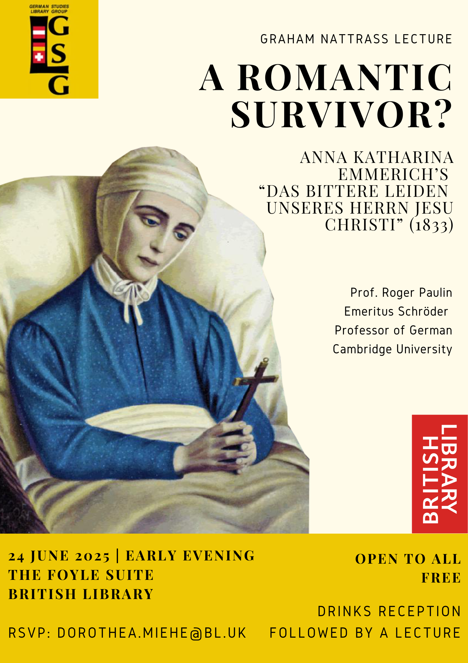 Seventh Graham Nattrass Lecture—24 June 2025 – German Studies Library Group